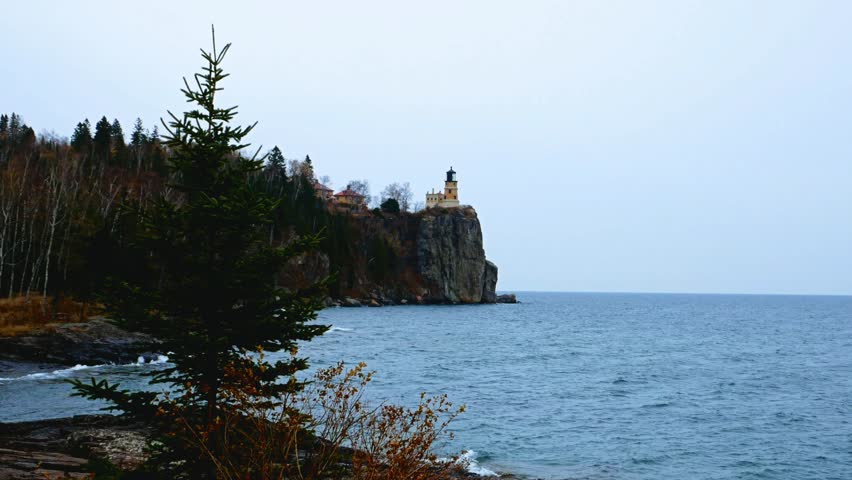 Shoreline and Bay landscape of Lake Superior in Duluth, Minnesota image ...