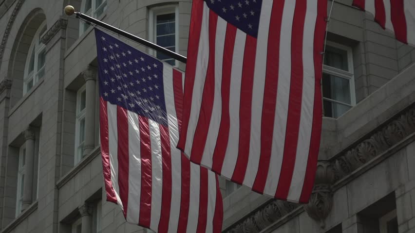 american flag waving Stock Footage Video (100% Royalty-free) 1020442450 ...