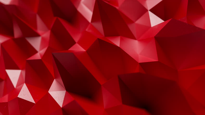 red abstract low-poly background loop random Stock Footage Video (100% ...