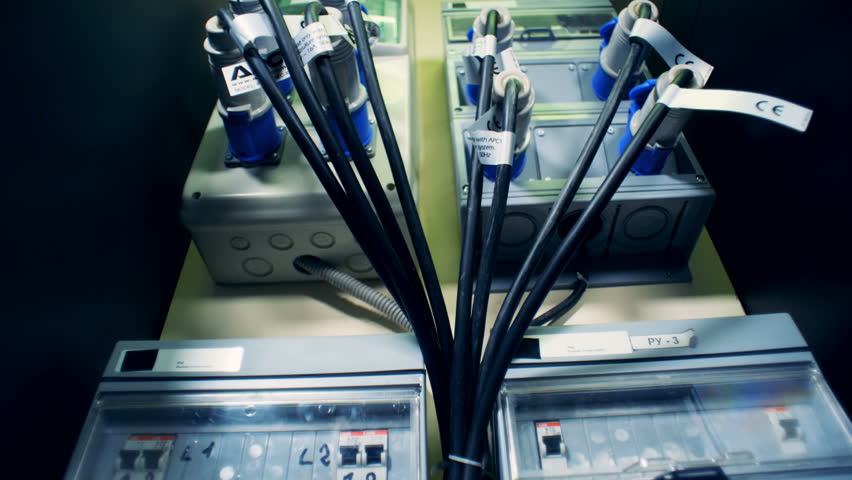 High-voltage Electrical Equipment - Socket, Stock Footage Video (100% ...