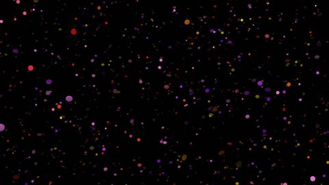 Festive Confetti Falling Round Confetti Isolated Stock Footage Video ...