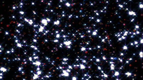 Festive Confetti Falling Round Confetti Isolated Stock Footage Video ...
