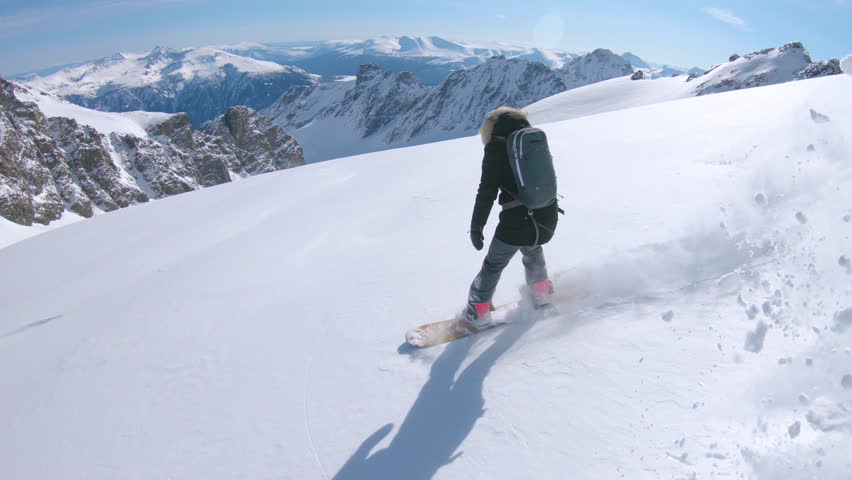 snowboarder-on-the-mountain-in-winter image - Free stock photo - Public ...