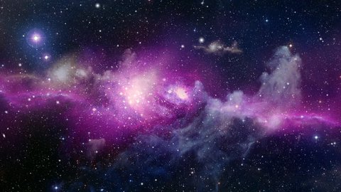 Drifting Through Space Field Stars Nebulus Stock Footage Video (100% ...