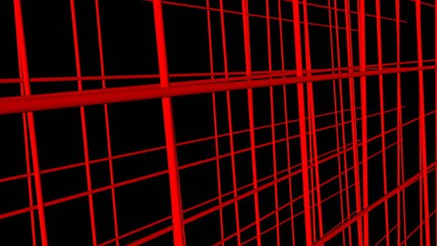 vertical red retro-futuristic 80s synthwave grid Stock Footage Video ...