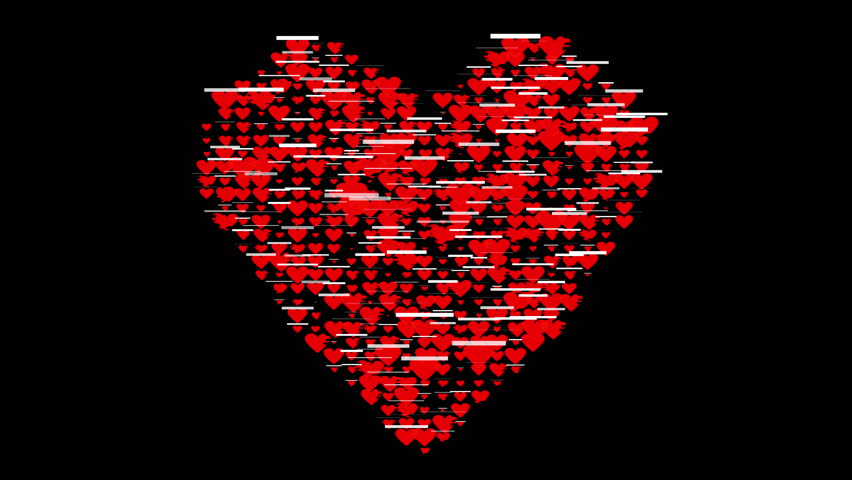 Motion Graphic Heart Made from Stock Footage Video (100% Royalty-free ...