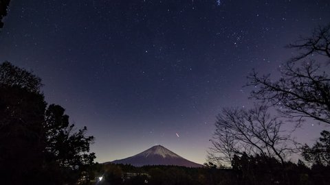 Timelapse Stars Rotating Above House Night Stock Footage Video (100% ...