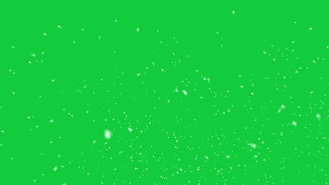 Falling Snow Animation Green Screen Stock Footage Video (100% Royalty ...