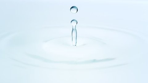 Water Drop Super Slow Motion Shooted Stock Footage Video (100% Royalty ...