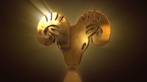 Golden Goat Head Image Black Background Stock Illustration 1646310085 ...