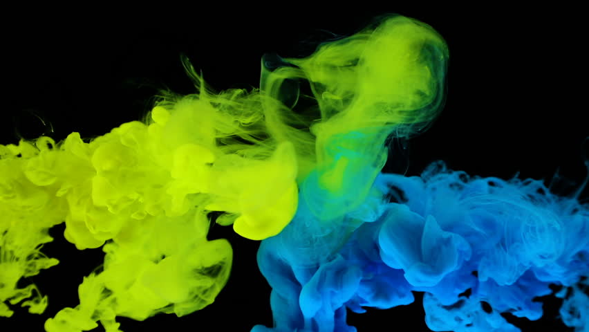 Green and Blue Colour Mixing Stock Footage Video (100% Royalty-free ...