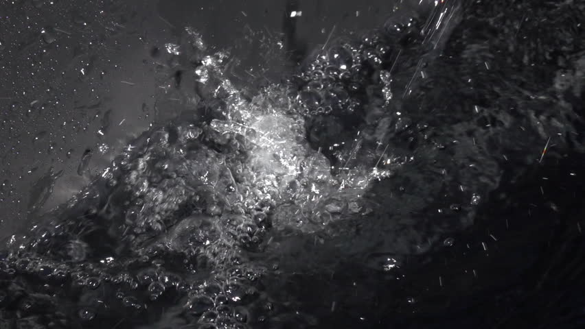 slow motion powerful water jet falling Stock Footage Video (100% ...