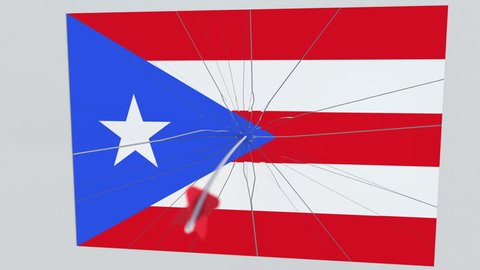 puerto rico 3d flag - hd Stock Footage Video (100% Royalty-free) 969424 ...
