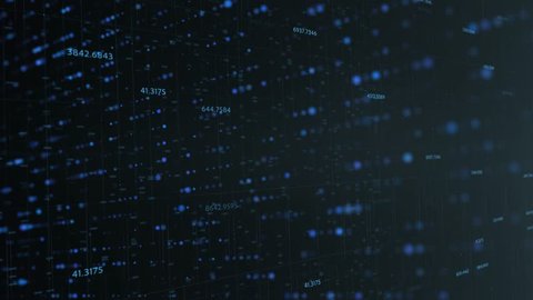 binary data moving all directions creating Stock Footage Video (100% ...