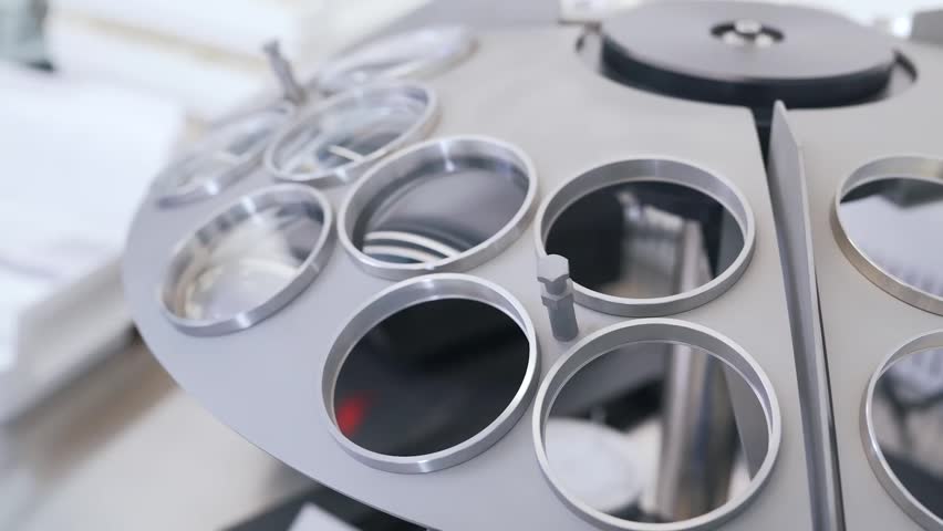 Lens Production in the Laboratory. Stock Footage Video (100% Royalty ...