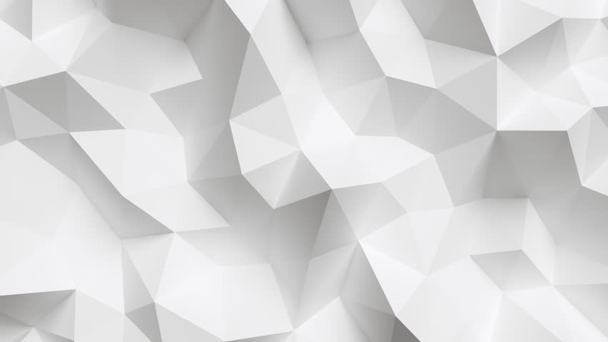 Clean White Low-poly Background Loop, Stock Footage Video (100% Royalty ...