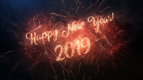2020 happy new year greeting text Stock Footage Video (100% Royalty ...