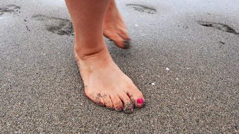 Close Woman Feet Wiggling Toes Stock Footage Video (100% Royalty-free ...
