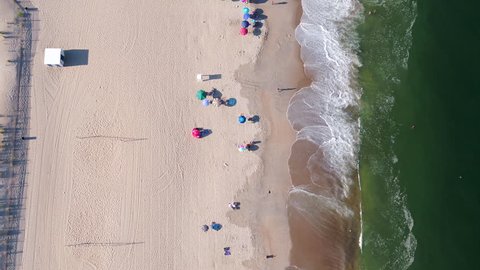 Drone Footage Beach Summer Stock Footage Video (100% Royalty-free ...