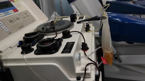 Footage Apheresis Machine Technology Separate Platelet Stock Footage ...