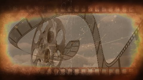 Old Movie Tape Showing Animated Video Stock Footage Video (100% Royalty ...