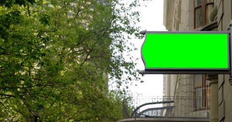 Led Hoarding On Exterior Building City Stock Footage Video (100% ...