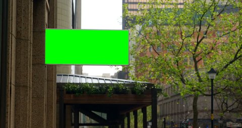 Led Hoarding On Exterior Building City Stock Footage Video (100% ...