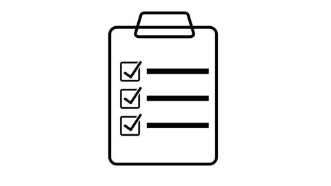 Assignment Done Icon Clipboard Checklist Symbol Stock Vector (Royalty ...