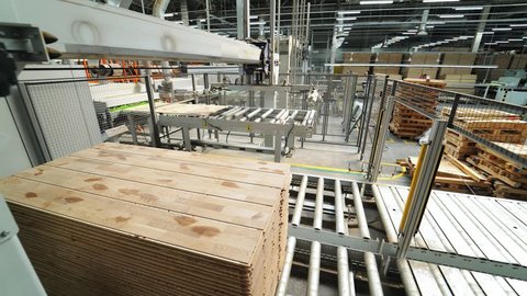 Production Line Wooden Floor Factory Cnc Stock Photo 1462729373 ...