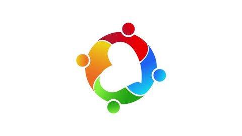 Teamwork Three Friends Logo Image Concept Stock Vector (Royalty Free ...