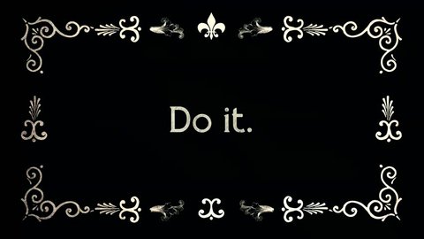 Old Silent Film Style Text Frame : vidéo de stock (100 % libre de droit ...