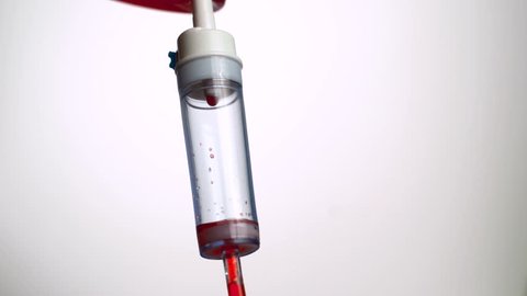 Blood Dropping Dropper Blood Bag Blood Stock Footage Video (100% ...