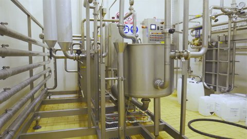 Production Tanks Storages Dairy Pipeline Dairy Stock Footage Video (100 ...