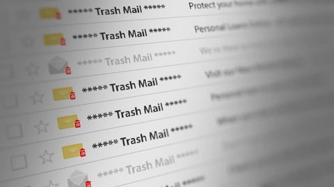 Close Shot Trash Mail Box Ui Stock Footage Video (100% Royalty-free ...