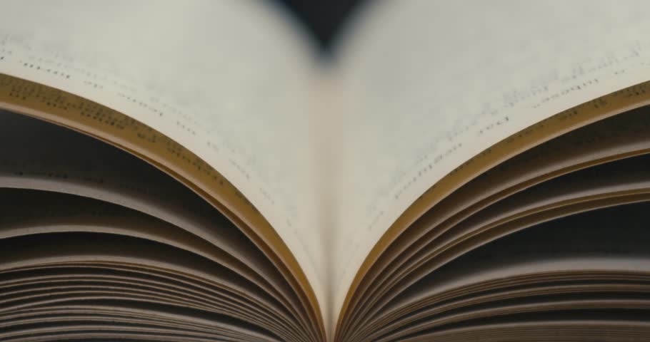 Flipping Pages On an Old Stock Footage Video (100% Royalty-free ...