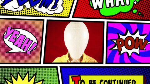 Inside Panel Comic Book Page Layout Stock Footage Video (100% Royalty ...