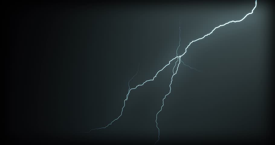 lightning strikes on black background Stock Footage Video (100% Royalty ...