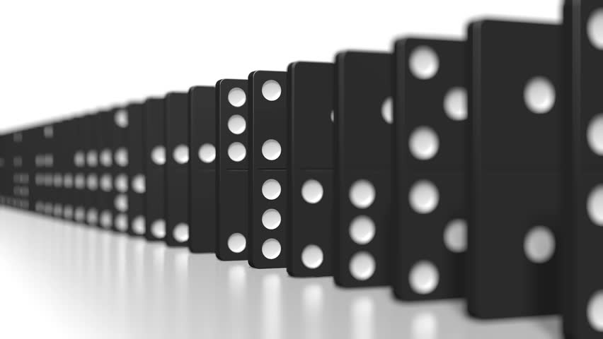 「3d rendering - domino effect animation」の動画素材（ロイヤリティフリー）1021550407 ...