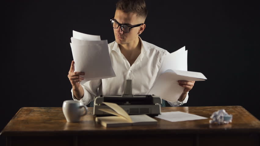 Angry Man Throwing Papers, Feeling Stock Footage Video (100% Royalty ...