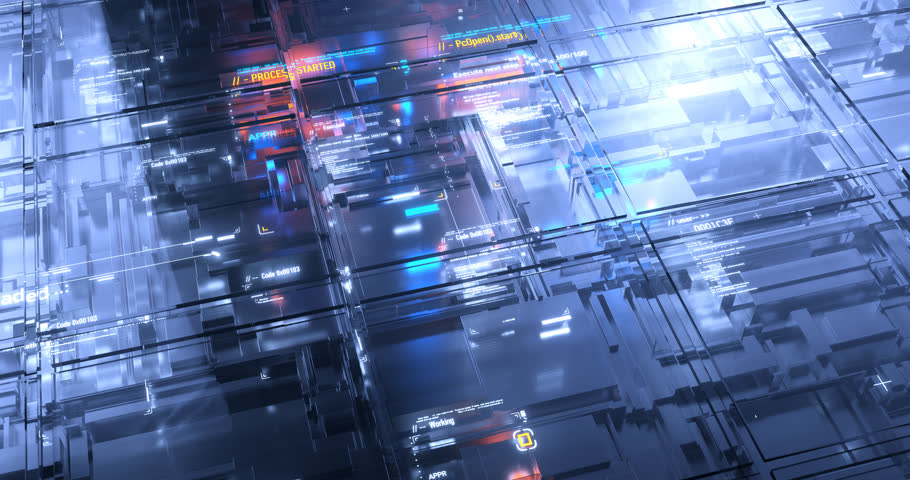 digital data code codeabstract information 4k Stock Footage Video (100% ...