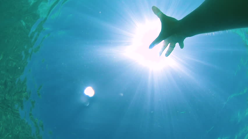 Pov, Underwater, Lens Flare: Girl Stock Footage Video (100% Royalty ...