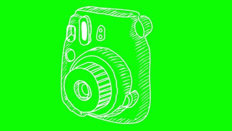 Draw Camera Lines That Move Green Stock Footage Video (100% Royalty ...