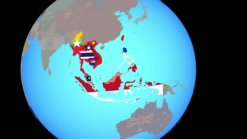Asean Countries Map Stock Video Footage - 4K and HD Video Clips ...