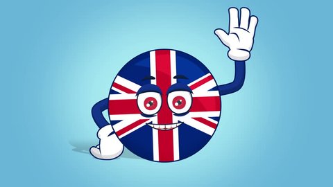 Cartoon Great Britain United Kingdom Hi Stock Footage Video (100% ...