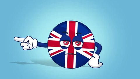 Cartoon Great Britain United Kingdom Magnifying Stock Footage Video ...
