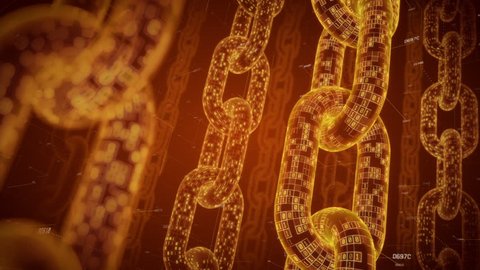 Seamlessly Looping Animation Futuristic Blockchain Concept Stock Footage Video (100% Royalty ...