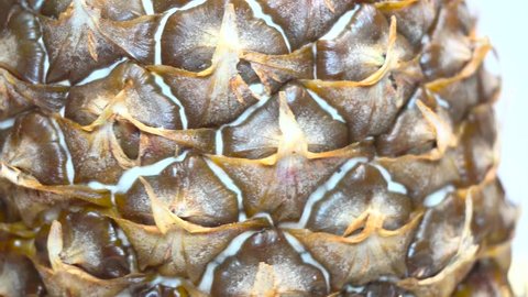 Fresh Pineapple Spinning On Black Background Stock Footage Video (100% ...