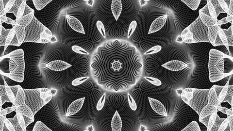 Black White Animated Pattern Abstract Moving Stock Footage Video (100% ...