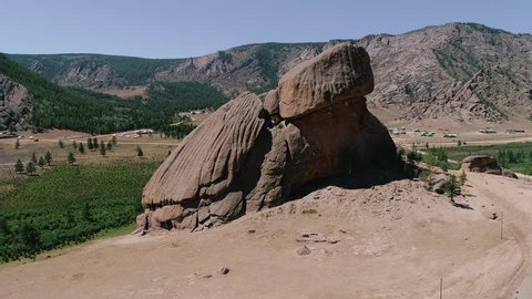 Park Terelj Rocks Steppe Near Ulaanbaatar Stock Footage Video (100% ...