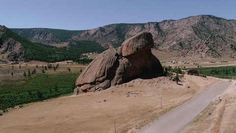 Park Terelj Rocks Steppe Near Ulaanbaatar Stock Footage Video (100% ...
